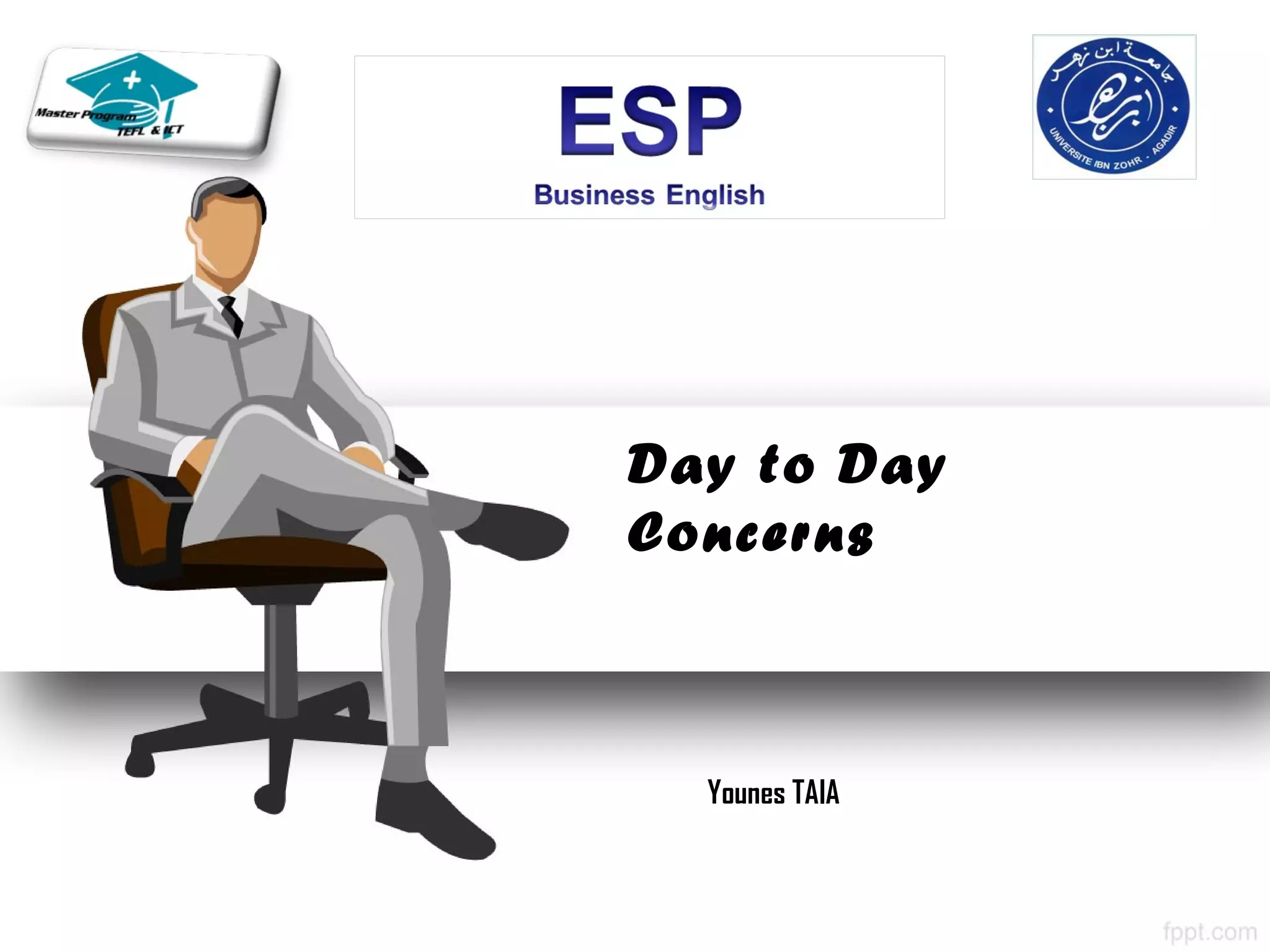 Day to day concerns | PPT