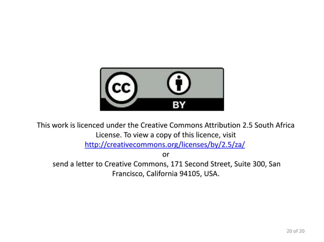 Understanding Open Licensing: Day Two - Introducing Creative Commons | PPT