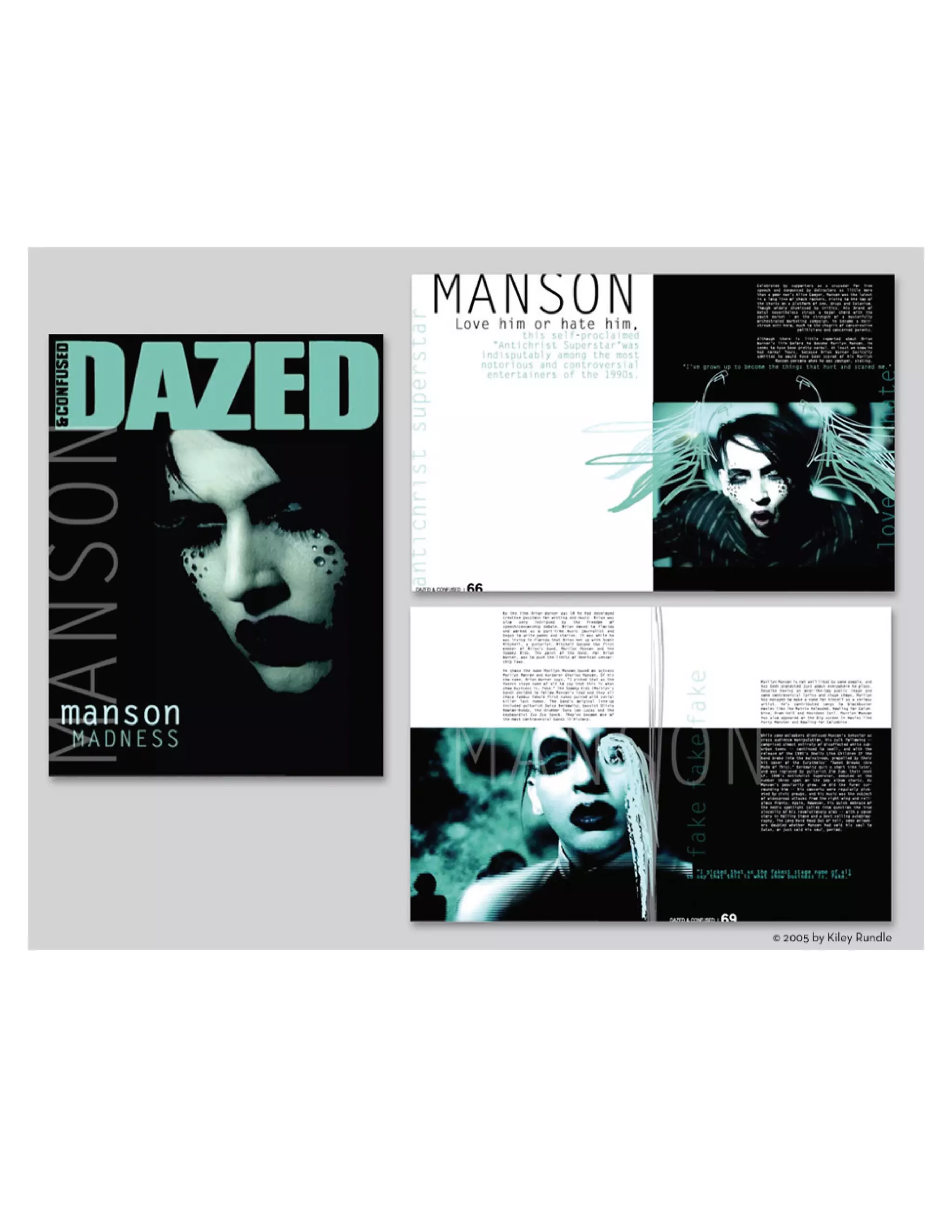 Dazed Magazine Cover & Spread | PDF