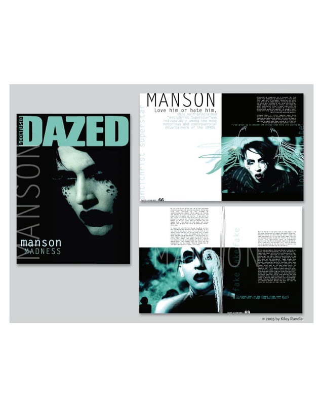 Dazed Magazine Cover & Spread | PDF