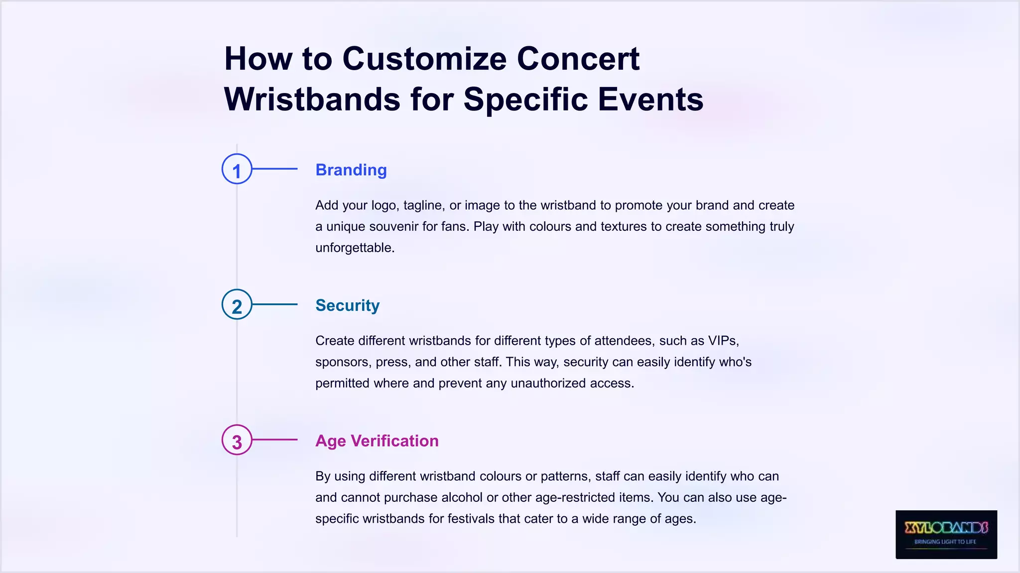 Dazzling Concert Wristbands | PPTX