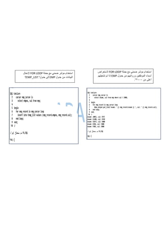 Cursors+Functions+Procedures+(EMP و DEPT)PL/SQL | PDF