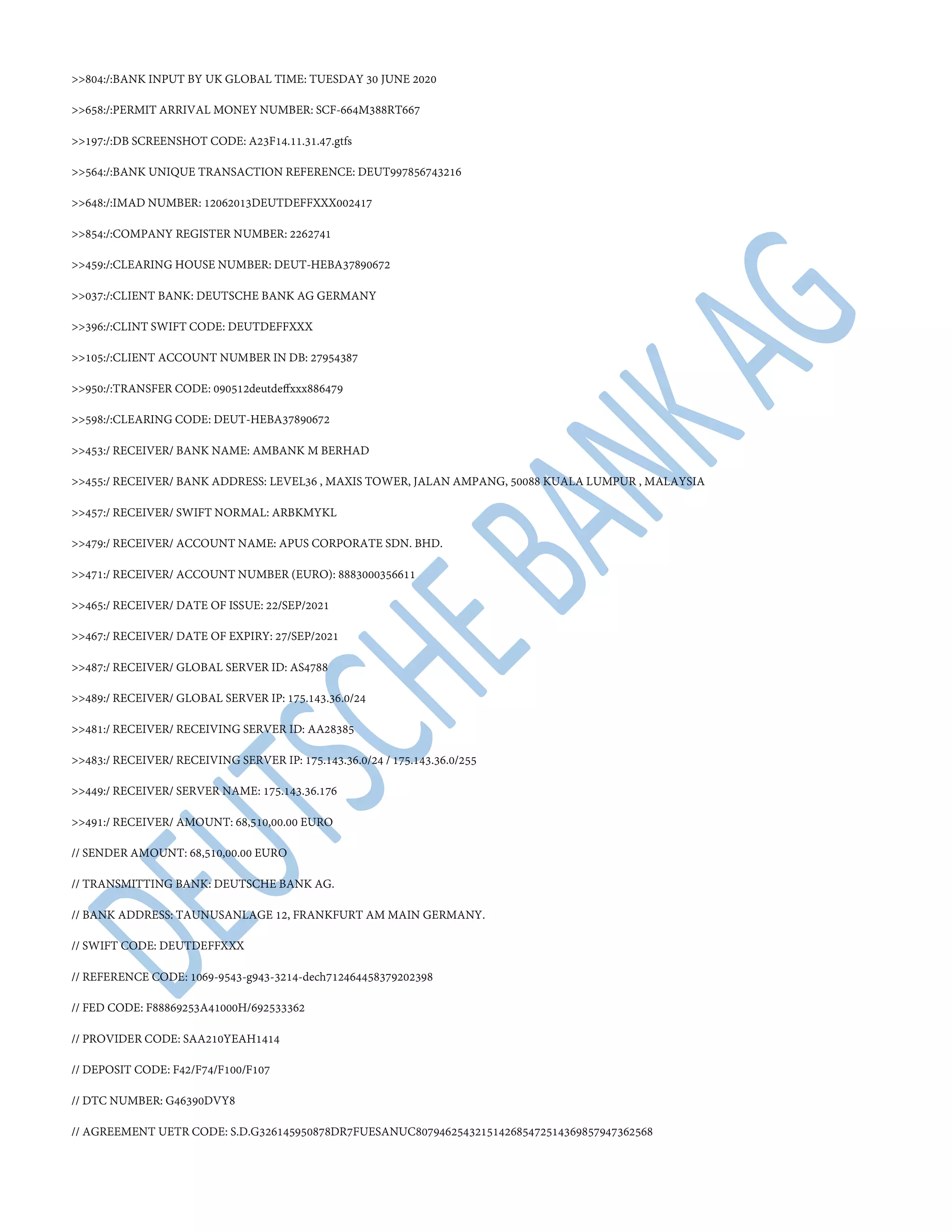 SPECIAL IP/IP FUND TRANSFER | PDF