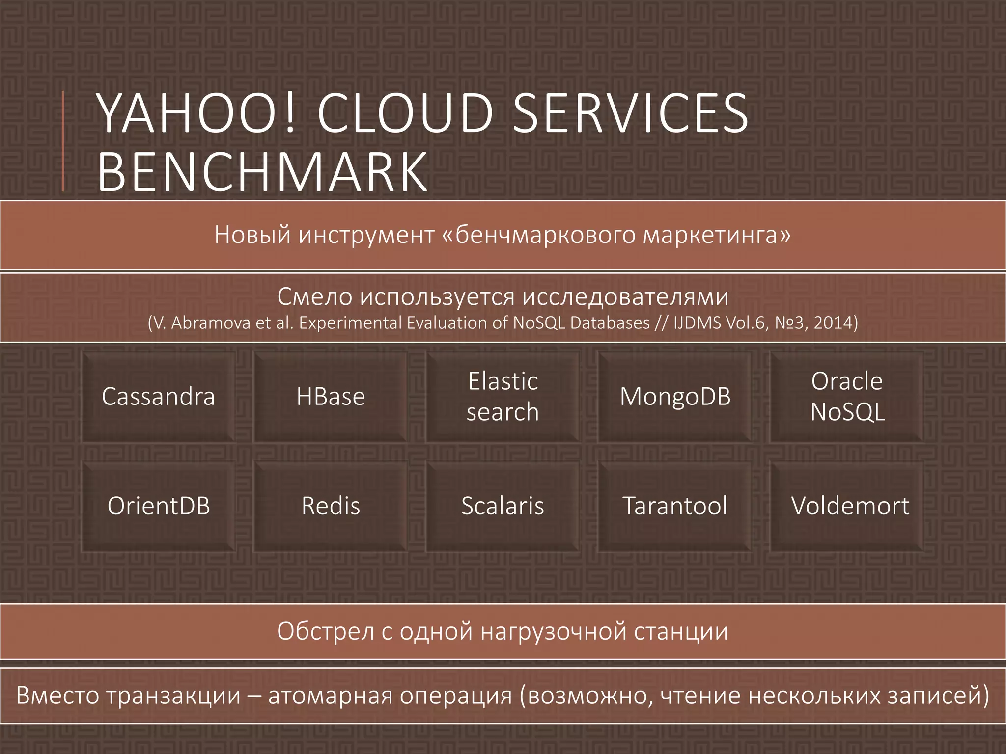 DBMS benchmarking overview | PPT
