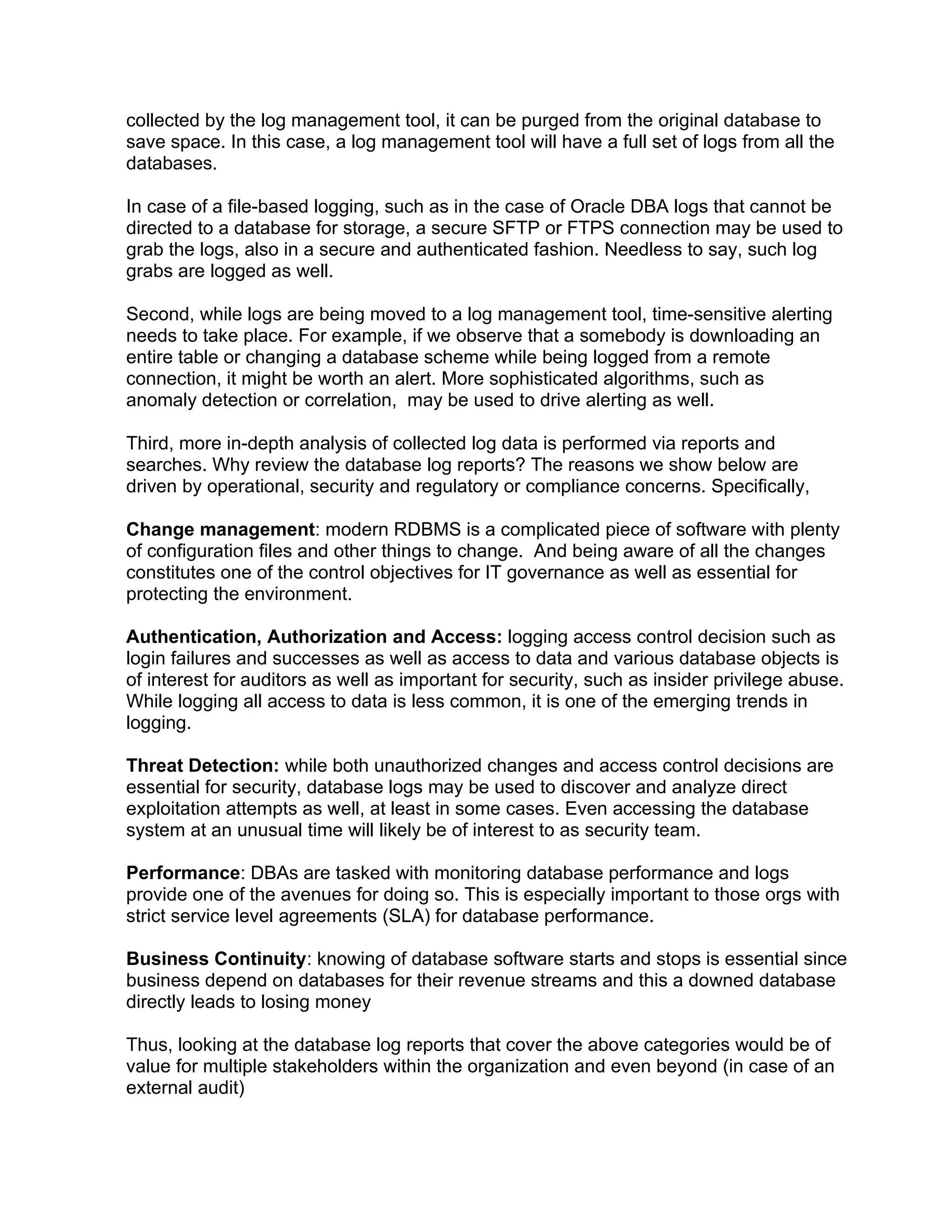 Introduction to Database Log Analysis | RTF