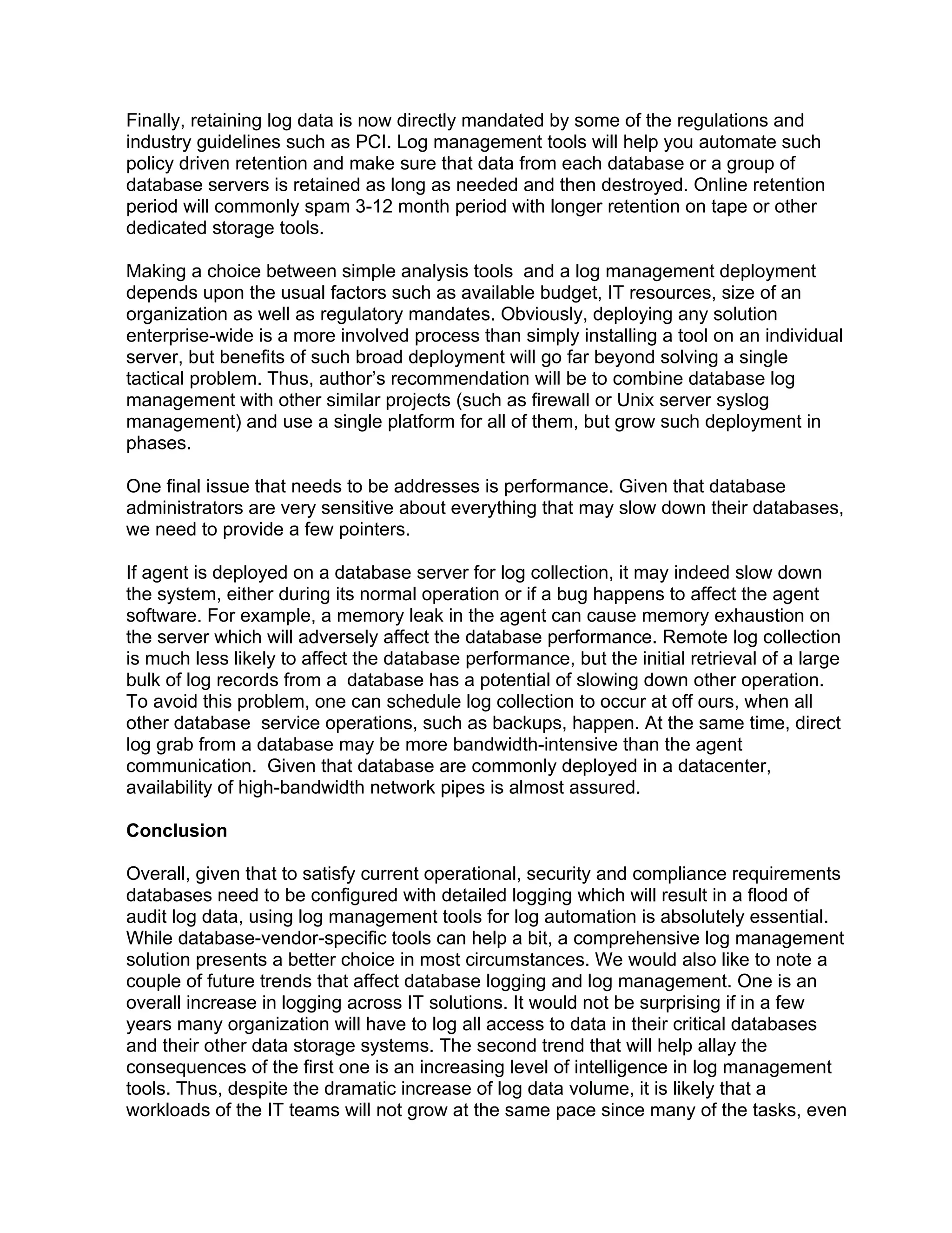 Introduction to Database Log Analysis | RTF
