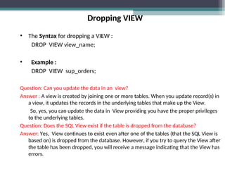 PPT for Advanced Relational Database Management System | PPT