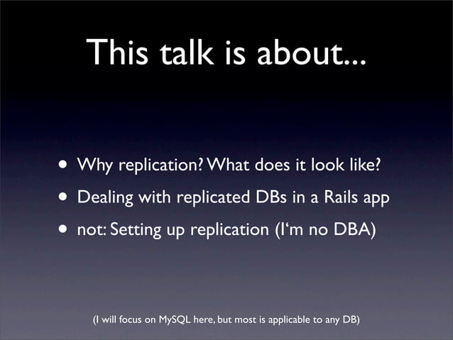 DB Replication With Rails | PDF