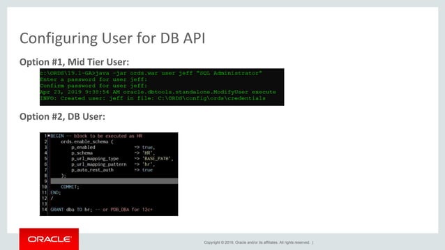 Oracle Database Management REST API | PPT Oracle Database Management REST API | PPT