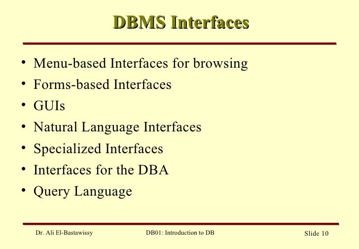 Database Design Slide 1