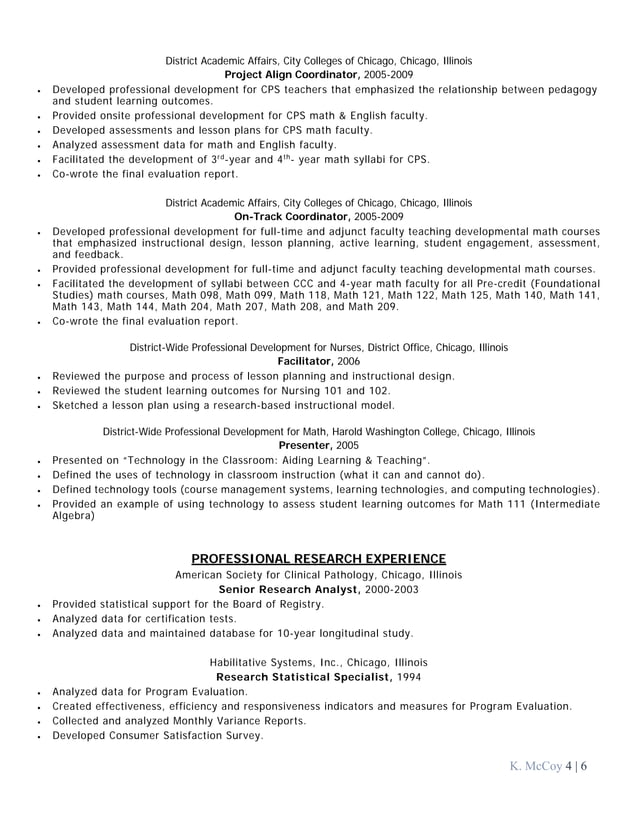 Keith McCoy CV 9-30-16 | PDF | Free Download