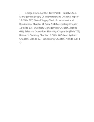 Operations Supply Chain Management | DOCX