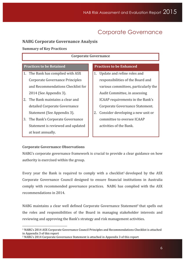 BFF5280_NAB Risk Assessment Report_S2,2015 | PDF