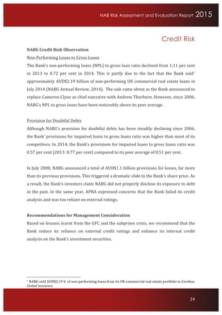 BFF5280_NAB Risk Assessment Report_S2,2015 | PDF