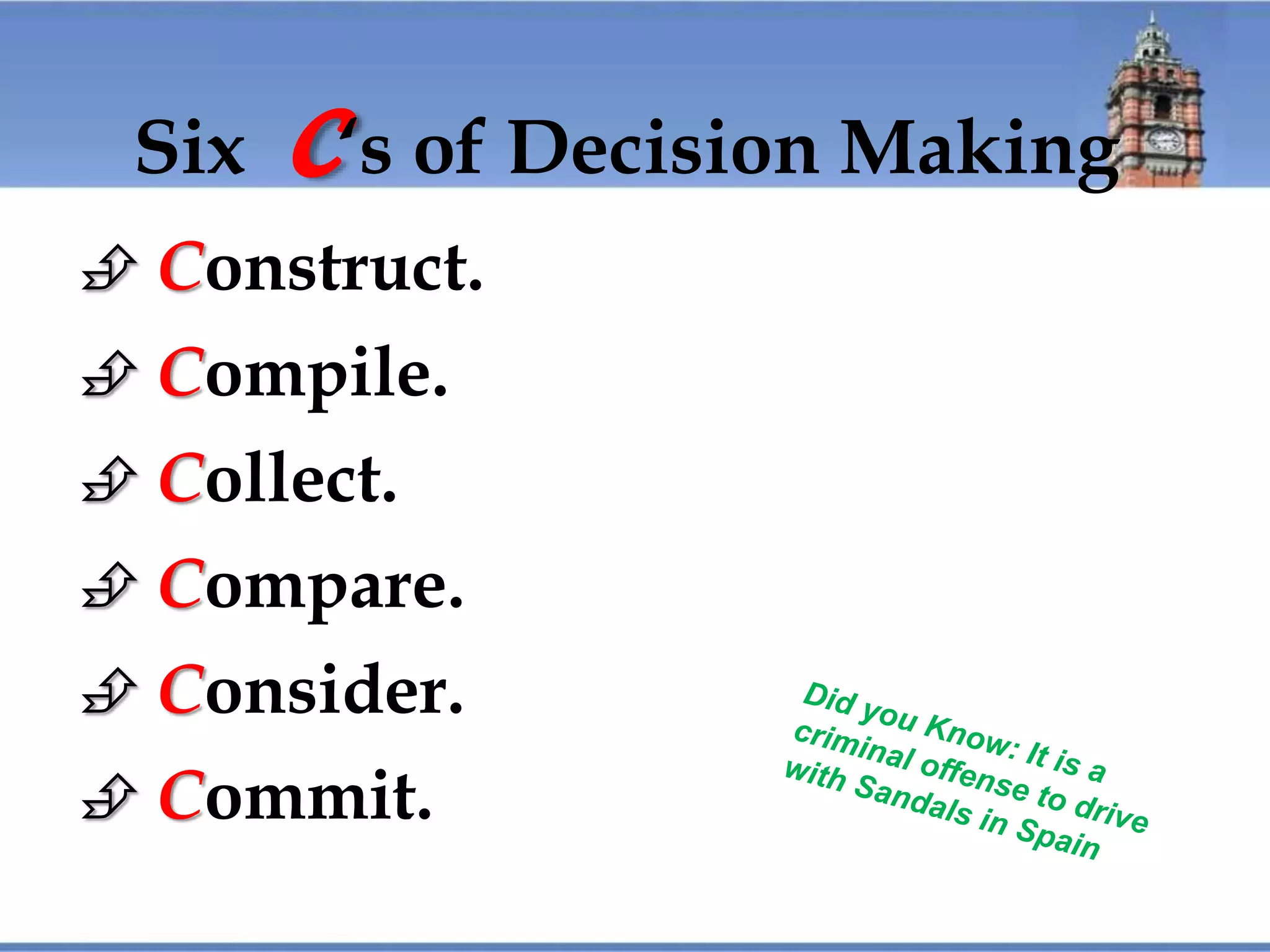 PRESENTATION ON DECISION MAKING MODULES GROUP WORK SUE | PPT
