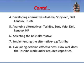 PRESENTATION ON DECISION MAKING MODULES GROUP WORK SUE | PPT