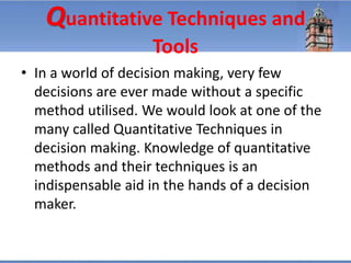 PRESENTATION ON DECISION MAKING MODULES GROUP WORK SUE | PPT