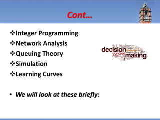 PRESENTATION ON DECISION MAKING MODULES GROUP WORK SUE | PPT