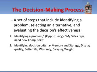 PRESENTATION ON DECISION MAKING MODULES GROUP WORK SUE | PPT
