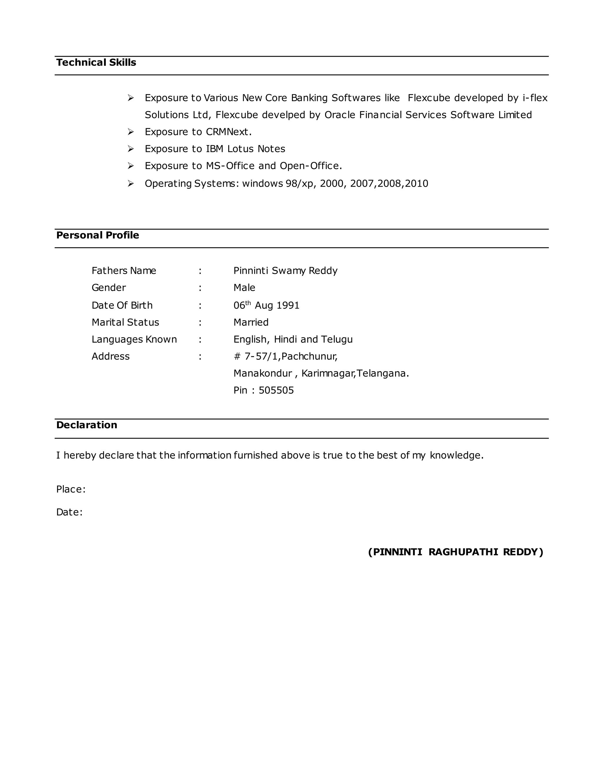 NEW CV RAGHUPATHI REDDY | PDF
