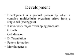 General Concepts of Organism Development | PPT