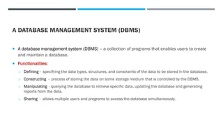 Db1 introduction | PDF