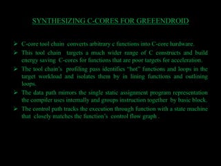 greendroid ppts | PPTX | Operating Systems | Computer Software and Applications