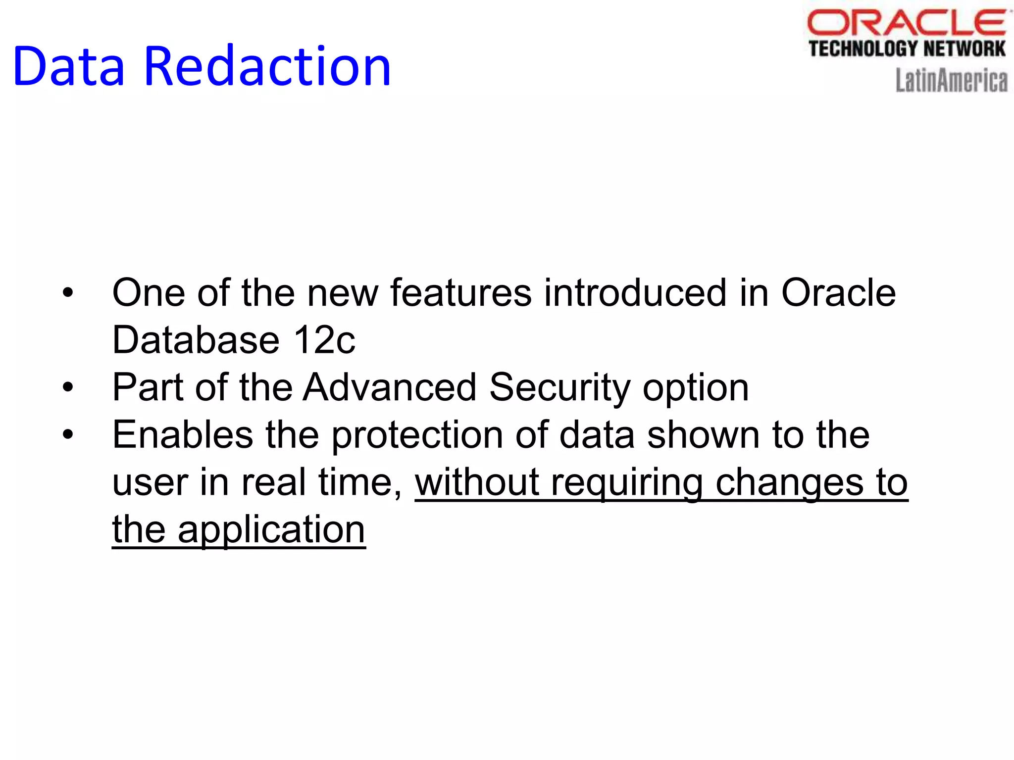Oracle Database 12.1.0.2 New Features | PPT