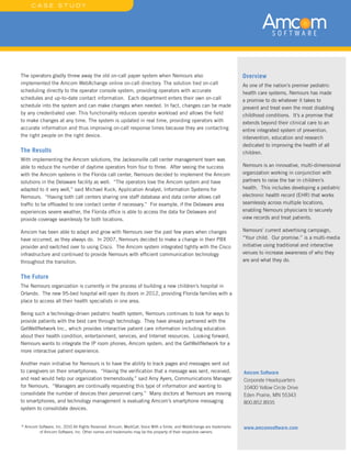 CS-AMER-Nemours-MediCall-WebXchange | PDF