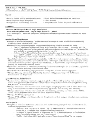 Resume - April E. Farrell 6-17-2015 | PDF