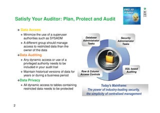 DB2 10 Security Enhancements | PDF