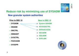 DB2 10 Security Enhancements | PDF