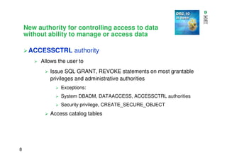 DB2 10 Security Enhancements | PDF | Databases | Computer Software and Applications
