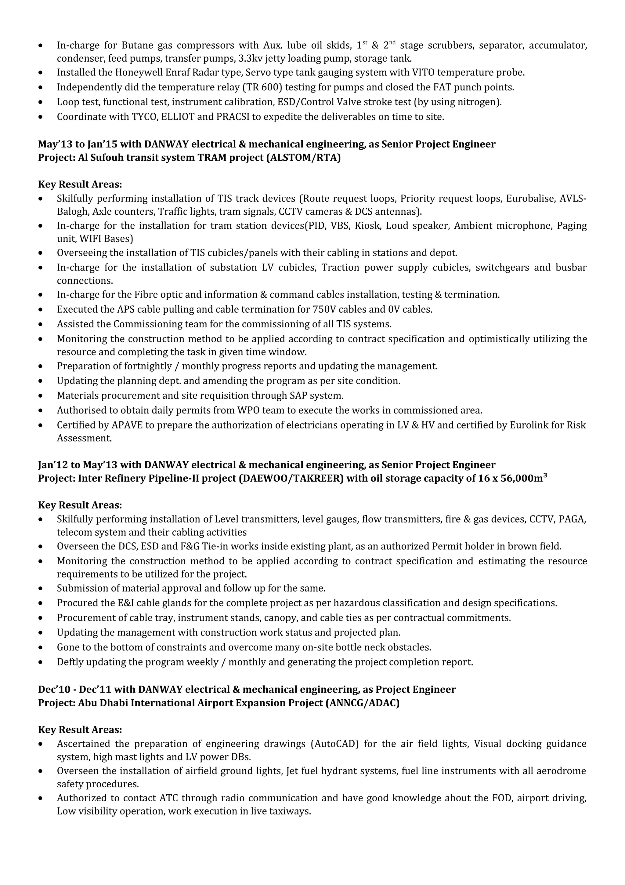 Naveen Curriculum vitae Project manager | DOC