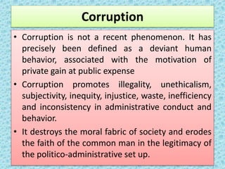 Corruption on Business and Administration | PPTX