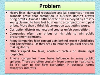 Corruption on Business and Administration | PPTX