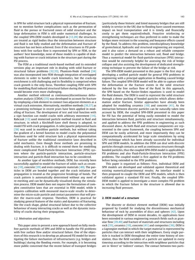 A coupled SPH-DEM model for fluid-structure interaction problems with free-surface flow and ...