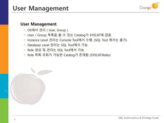 DB2 authorization & priviliege | PPT