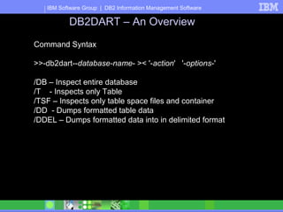 db2dart and inspect | PPT