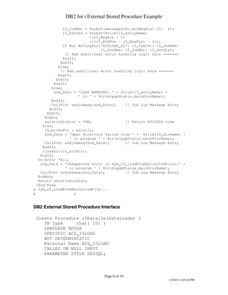 Db2 For I Parallel Data Load | PDF