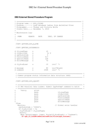 Db2 For I Parallel Data Load | PDF