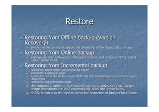 DB2 LUW - Backup and Recovery | PDF