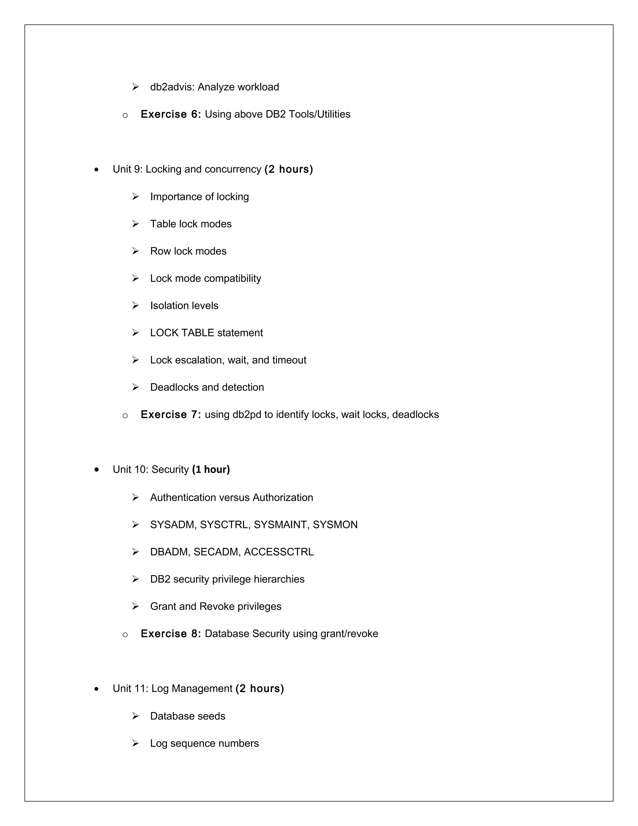 IBM DB2 LUW/UDB DBA Training by www.etraining.guru