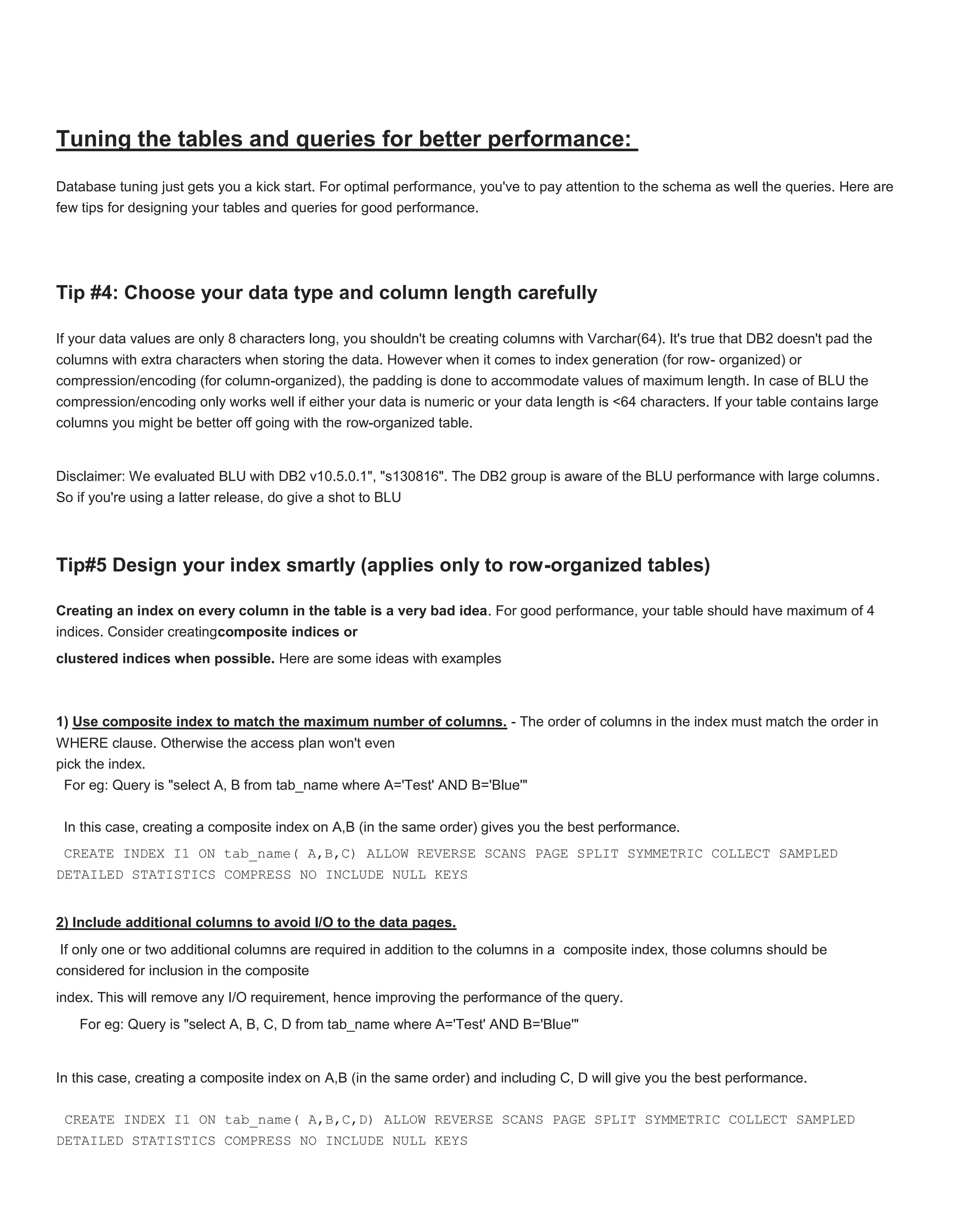 Db2 performance tuning for dummies | PDF