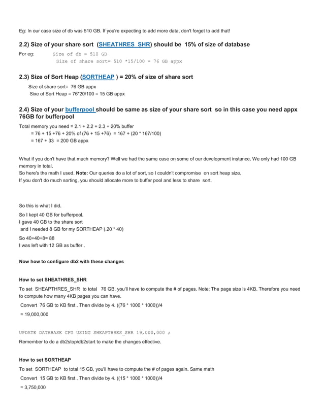 Db2 performance tuning for dummies | PDF