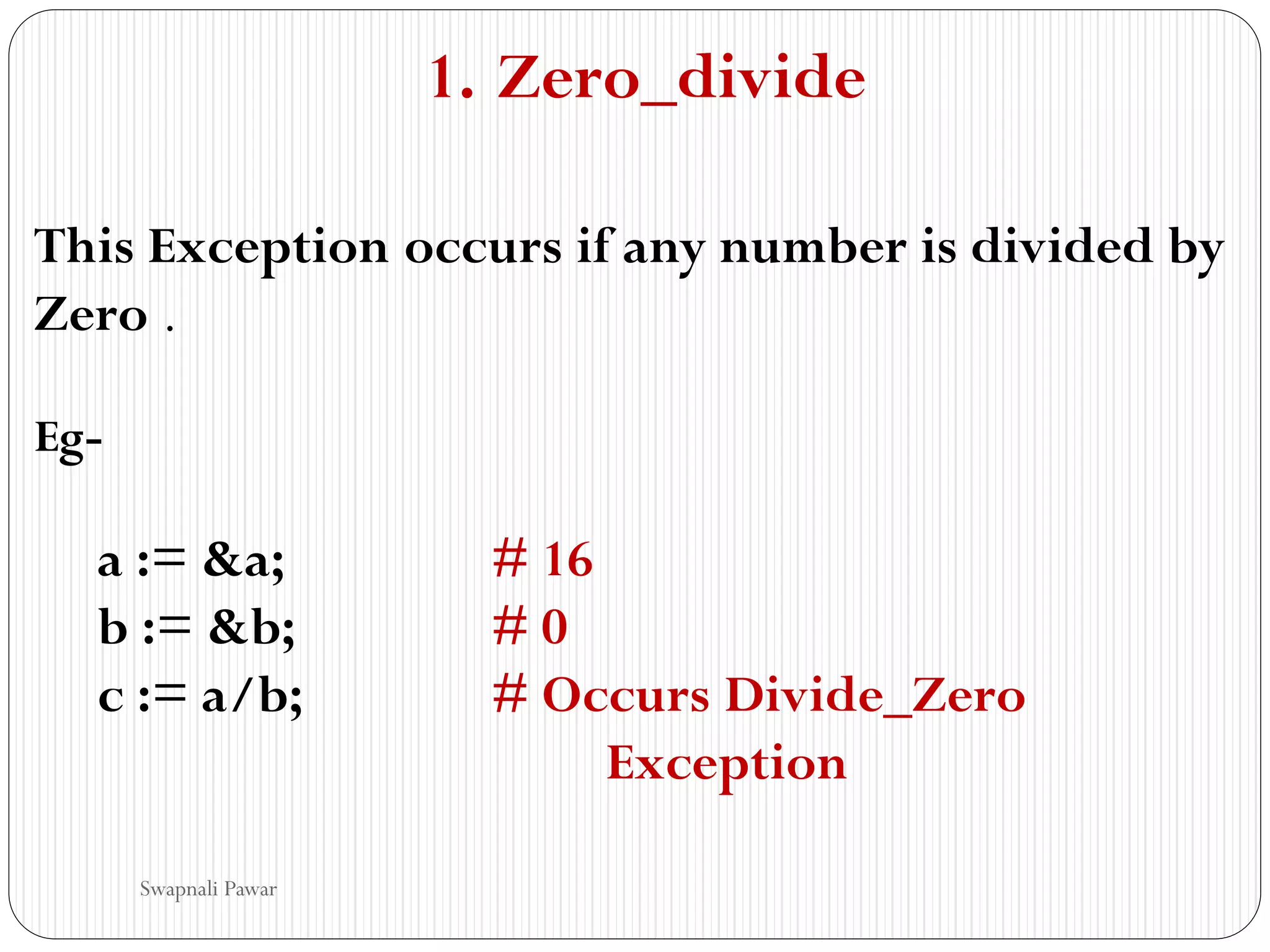 Exception Handling | PDF