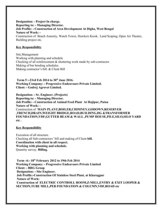 RESUME ARUN BERA | DOC