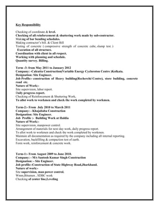 RESUME ARUN BERA | DOC