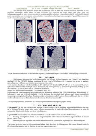 Nose Tip Detection Using Shape index and Energy Effective for 3d Face Recognition | PDF
