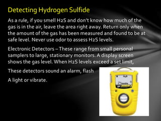 HYDROGEN SULFIDE (H2S) | PPTX